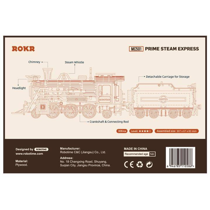 Prime Steam Express DIY Model Kit - Glasswells