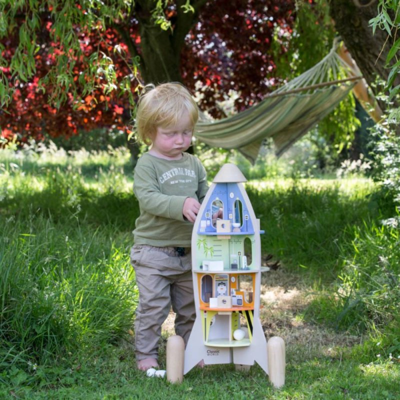 Classic World Wooden Rocket Ship - Glasswells