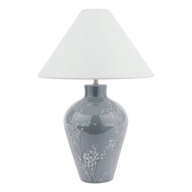 Laura Ashley Pussywillow Table Lamp Grey - Glasswells