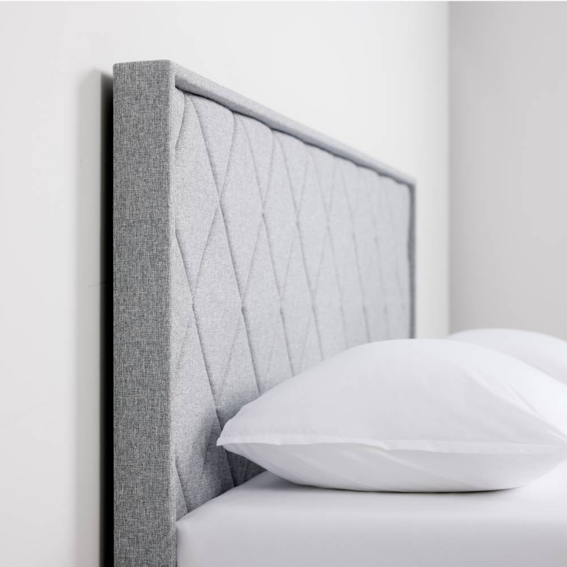 Tempur Arc Static Disc Bed Frame With Quilted Headboard - Glasswells