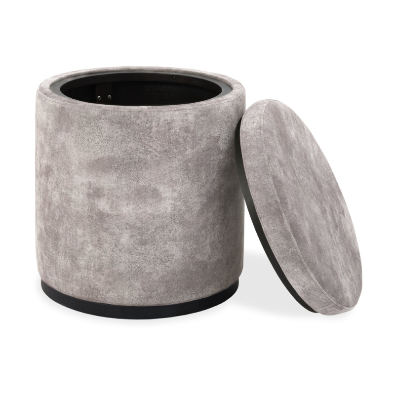 Vigo Upholstered Storage Stool - Glasswells