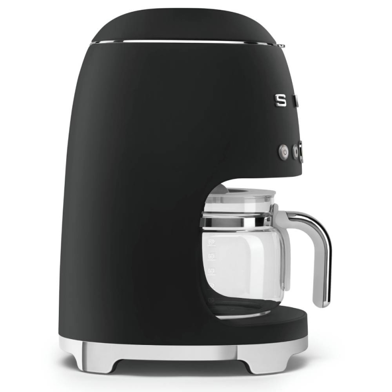 Smeg Drip Coffee Machine Black Matte - Glasswells