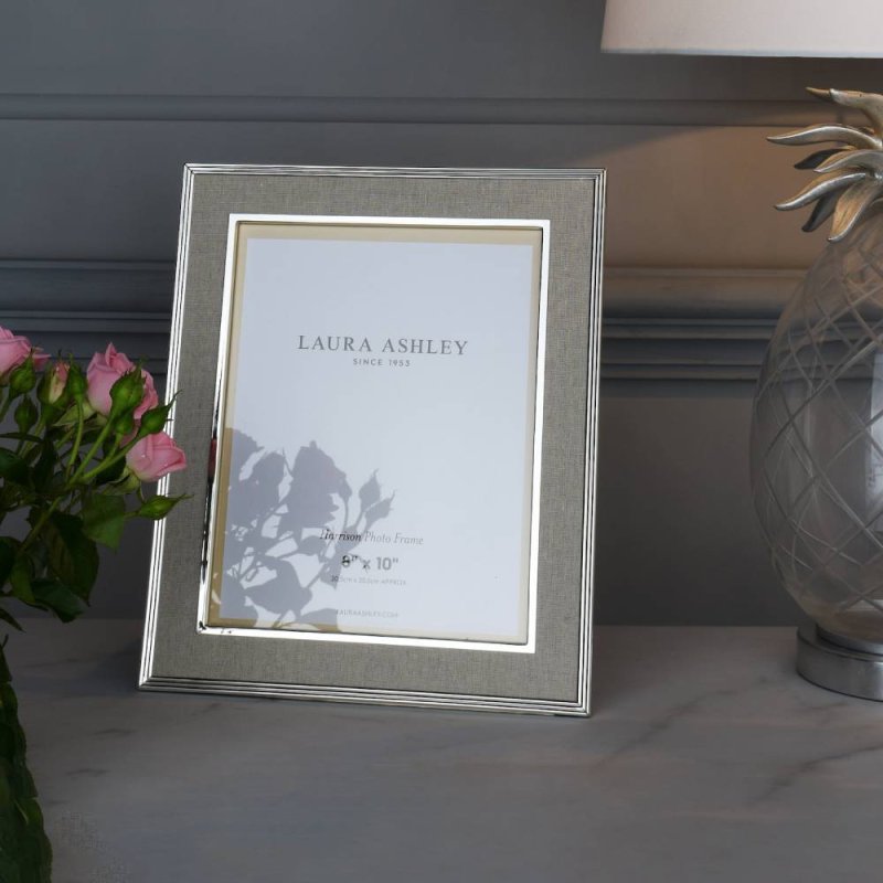 Laura Ashley Cartmel Photo Frame Polished Silver - Glasswells