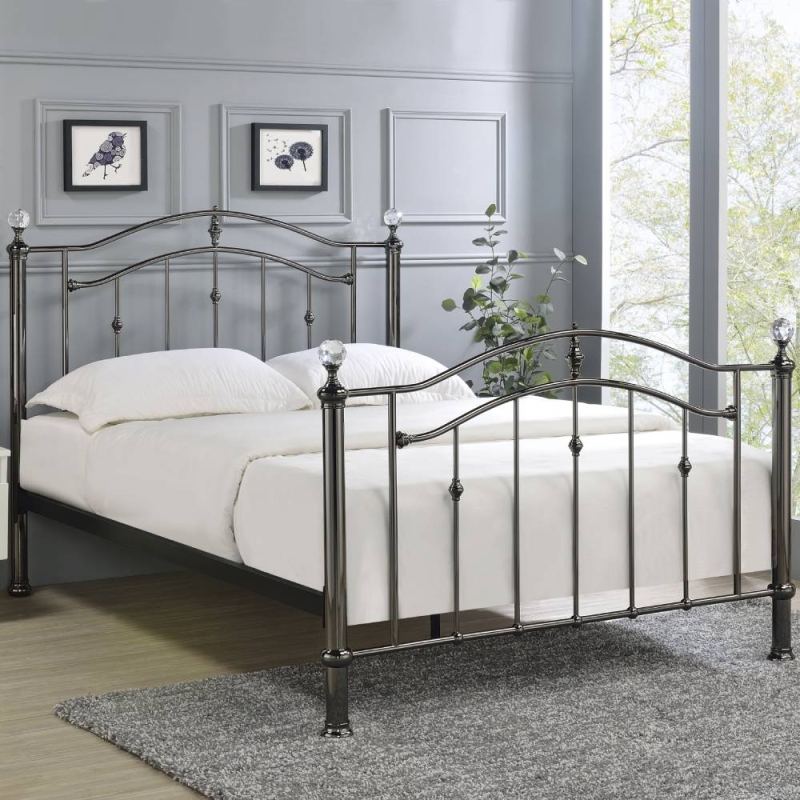 Phoenix Bed Frame Navy Blue - Glasswells